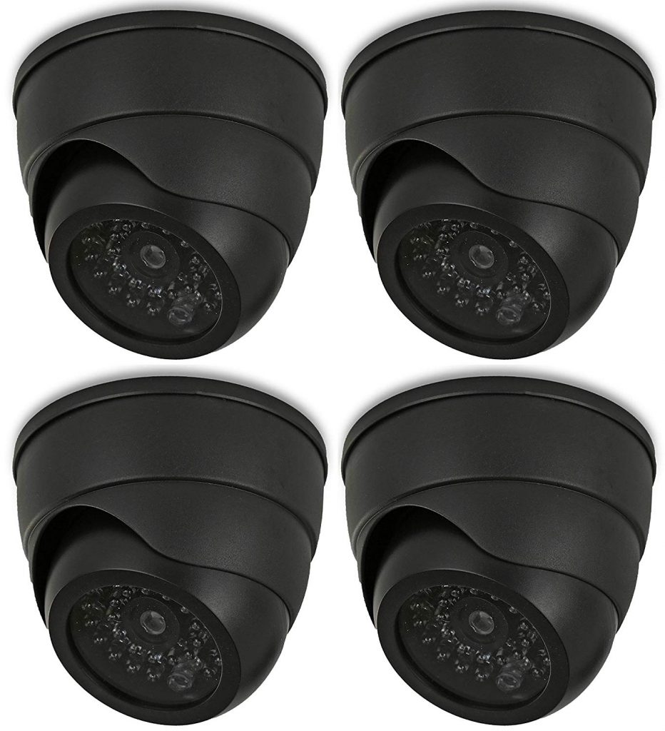 (4 Pack) Fake Dummy Security CCTV Dome Camera With Realistic Look ...