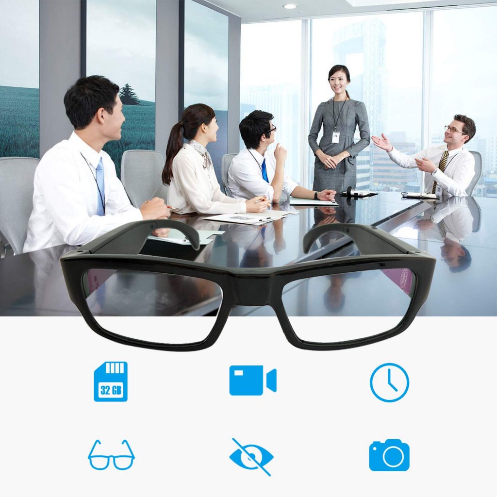 [Upgraded Version] FHD Hidden Camera Eyeglasses - Super Small ...
