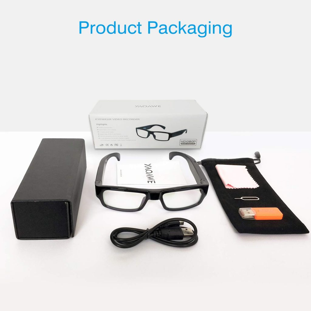 [Upgraded Version] FHD Hidden Camera Eyeglasses - Super Small ...